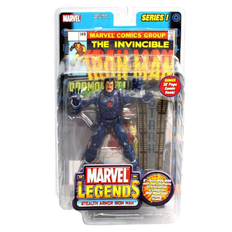 Marvel Legends 2002 Stealth Armor Iron Man – ToyBiz Series I